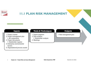 12 Project RISK and ISSUES Management.pdf