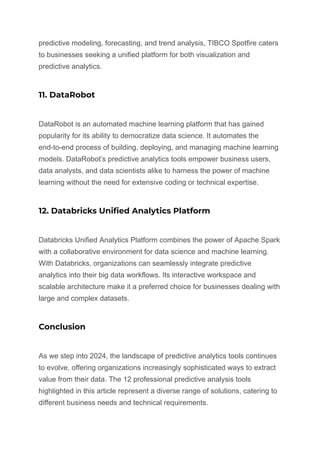 12 Pro Predictive Analysis Tools to Look Out for in 2024.pdf