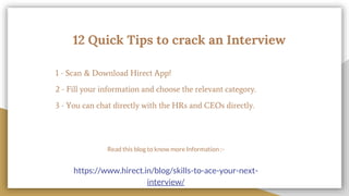 12 Quick Tips to crack an Interview-( With examples).pptx