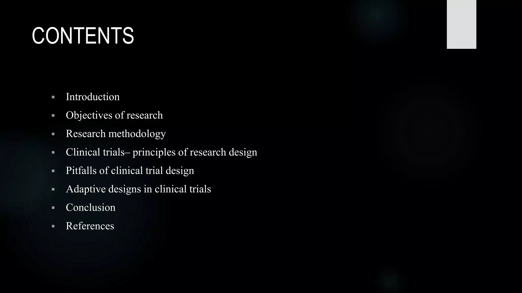Research methodology & principles and pitfalls of a clinical trial ...