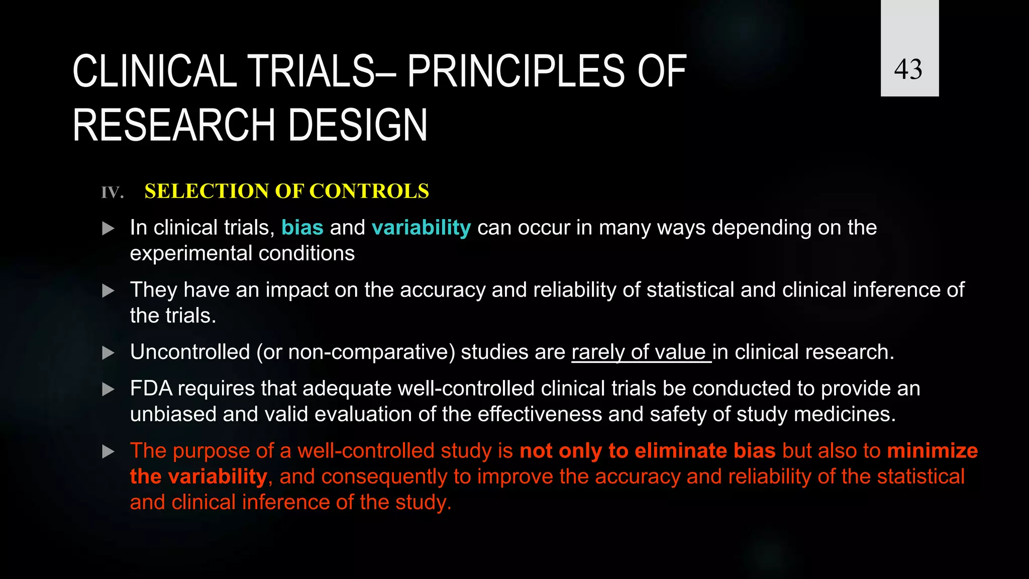 Research methodology & principles and pitfalls of a clinical trial ...