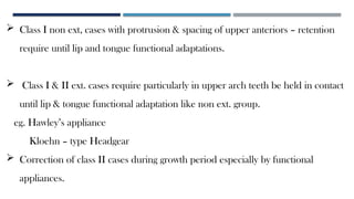 Retention and relapse. Importance of retention and designed many ...