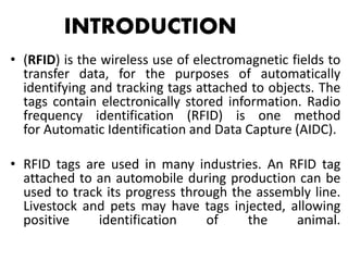 rfid presentation | PPTX