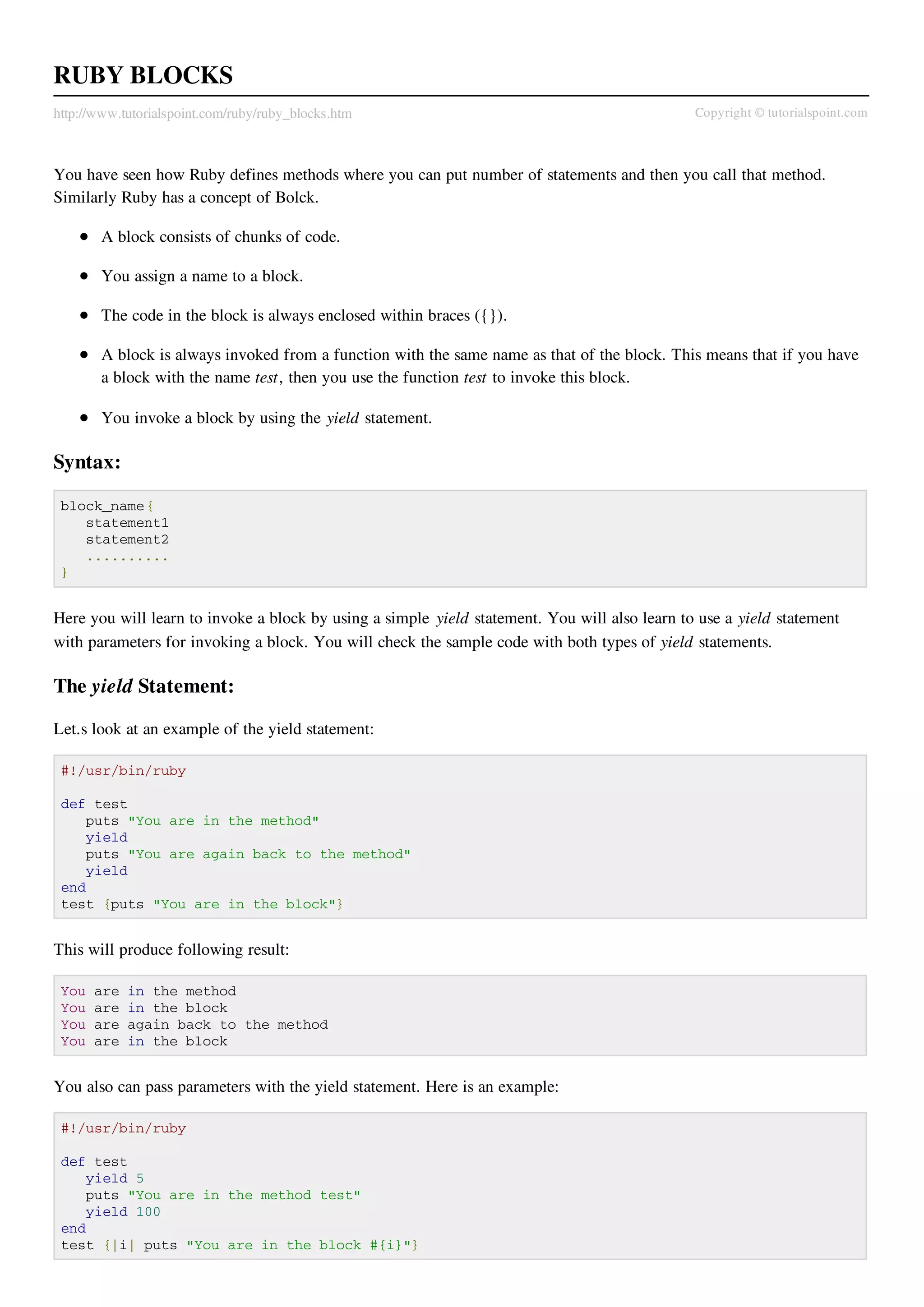 12 ruby blocks | PDF