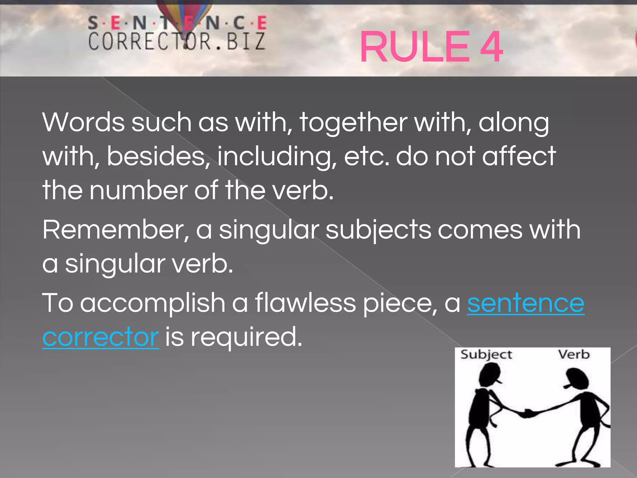 12 Rules to Solve Sentence Correction Problems in English | PPT