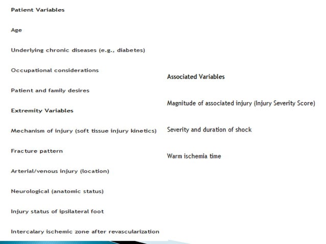 12 rw principles of mangled extremity management | PPTX