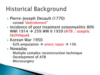 12 rw principles of mangled extremity management | PPTX
