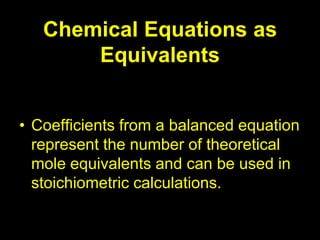 the mathematics of chemistry stoichiometry dimensional analysis.ppt
