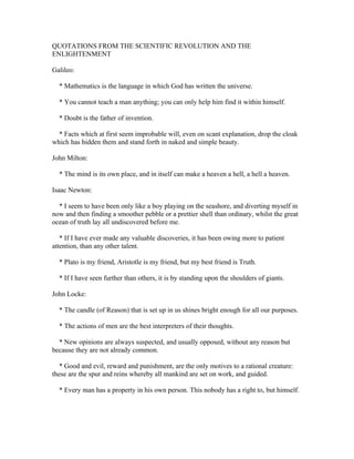 Age Of Enlightenment Quotes