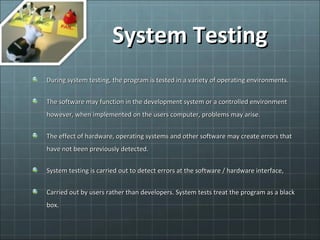 12 sdd lesson testing and evaluating | PPT