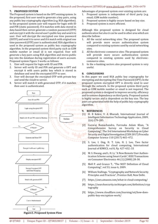 Secure One Time Password OTP Generation for user Authentication in Cloud Environment | PDF