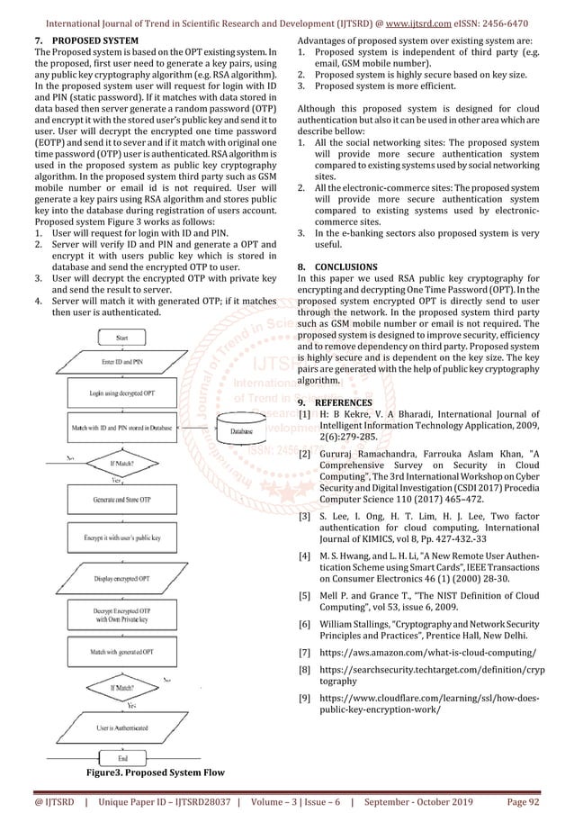 Secure One Time Password OTP Generation for user Authentication in ...