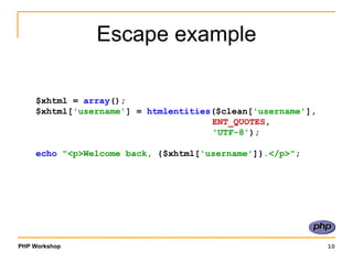 12-security.ppt - PHP and Arabic Language - Index | PPT | Web Development | Internet