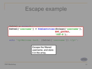 12-security.ppt - PHP and Arabic Language - Index | PPT | Web Development | Internet