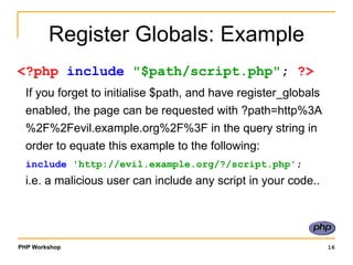 12-security.ppt - PHP and Arabic Language - Index | PPT | Web ...