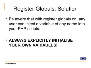 12-security.ppt - PHP and Arabic Language - Index | PPT | Web Development | Internet
