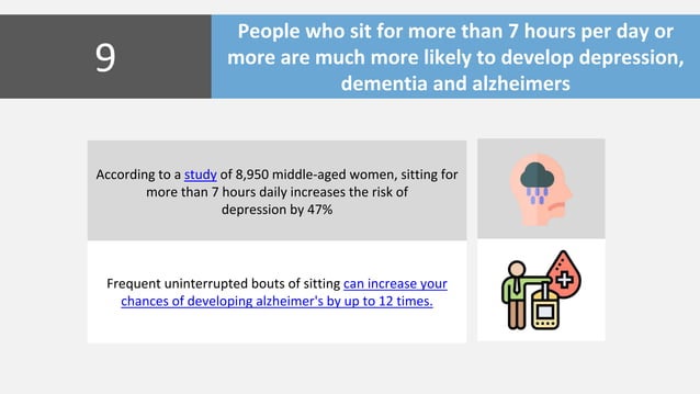 12 sedentary lifestyle statistics that will get you off your butt | PPTX