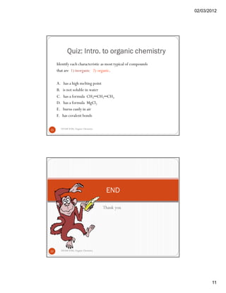 (12) session 12 introduction to organic chemistry | PDF
