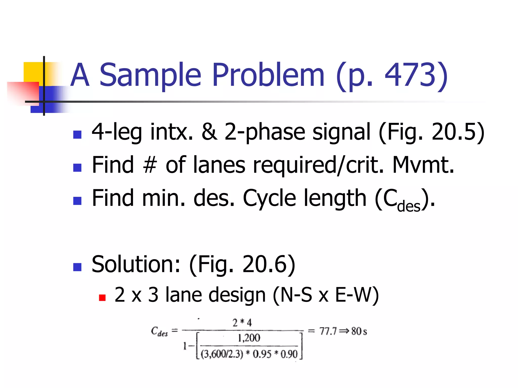 12 Basic Principle Of Intersection Signalization (Traffic Engineering ...