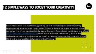 12 Simple Ways To Boost Your Creativity | PPT