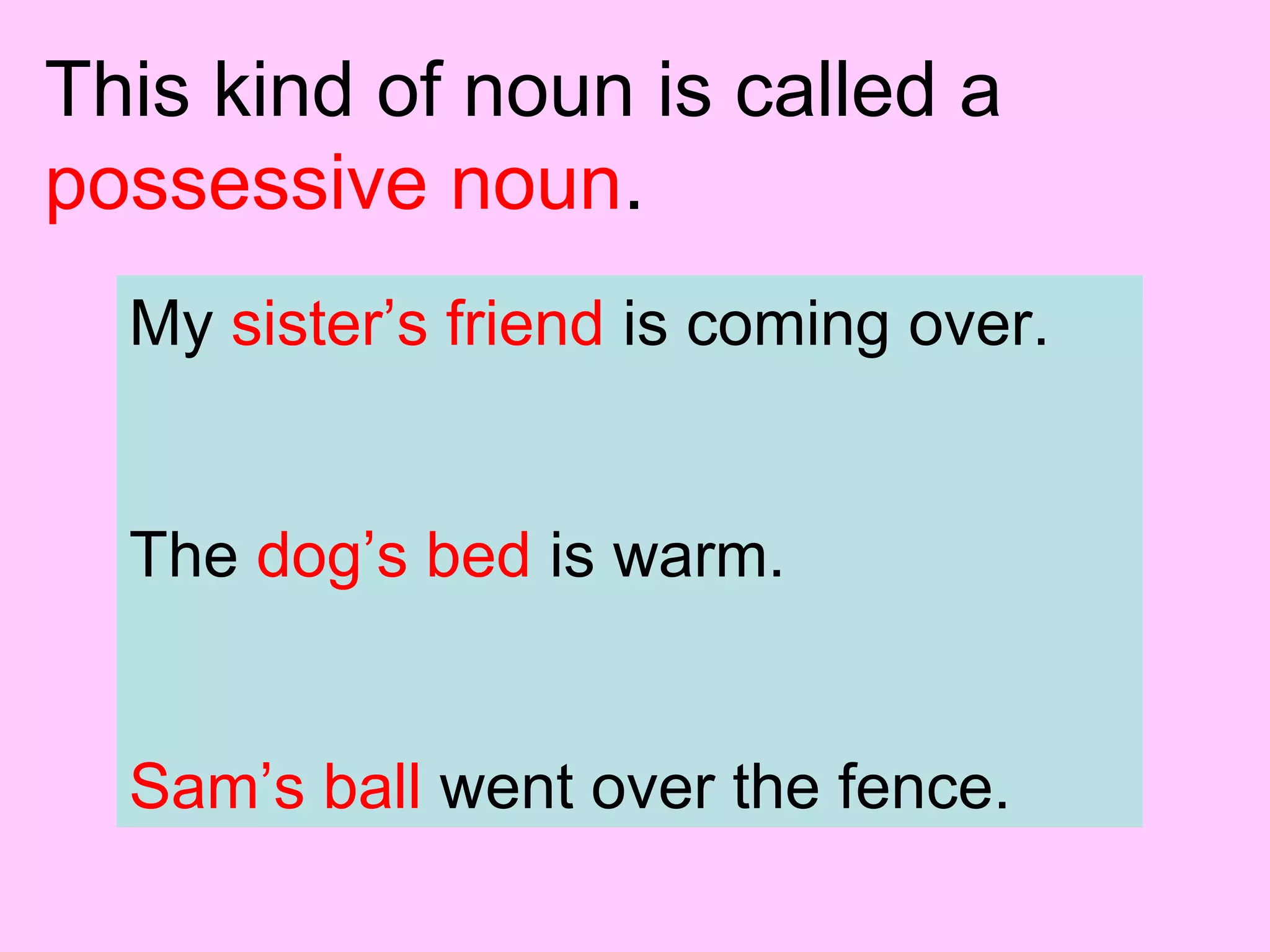 12 singular possessive nouns | PPT
