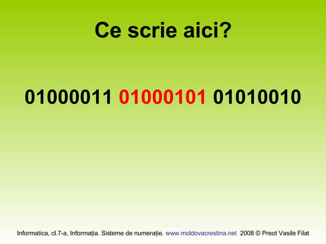 1 2 Sisteme De Numeratie | PPT