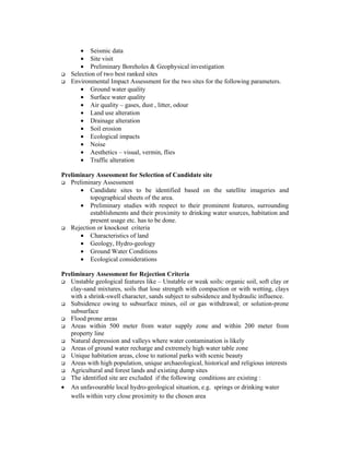 site selection and environmental aspects of hazardous w 2 | PDF | Power ...