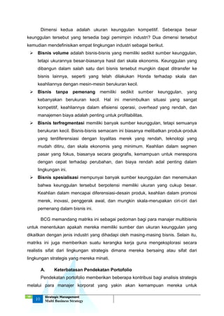 MULTI BUSINESS STRATEGY | PDF