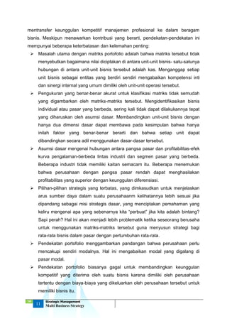 MULTI BUSINESS STRATEGY | PDF