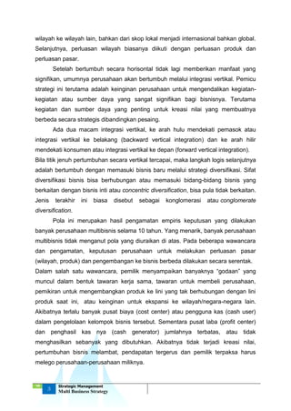 MULTI BUSINESS STRATEGY | PDF