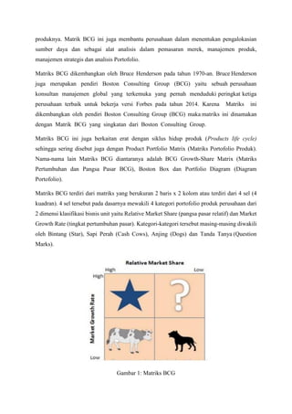 12, sm, marlia yusdarti, hapzi ali, porter five competitiveness force model, bcg matrix ...