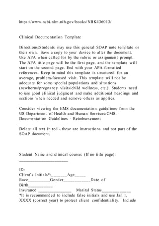 12SOAP Note Patient with UTIUnited State | PDF