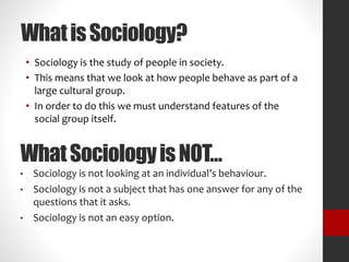 1201 Sociology Intro 1 | PPTX
