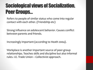 1209 Socialization Theories | PPT