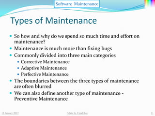 12 software maintenance | PPTX
