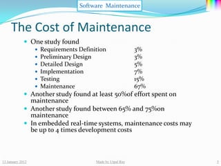 12 software maintenance | PPTX