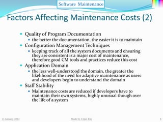 12 software maintenance | PPTX