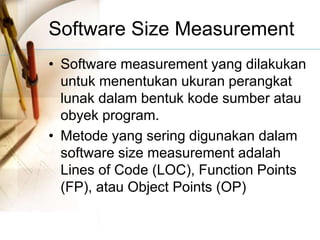 12 Software Measurement | PPTX