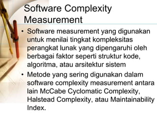 12 Software Measurement | PPTX