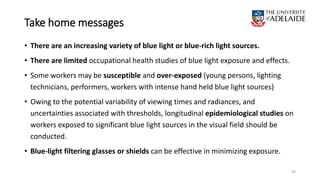 Understanding Blue light retinal Hazards in the Workplace | PDF