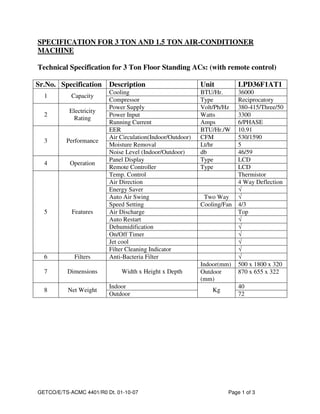12 specification ts_a_c_machines_r0_oct_07 | PDF