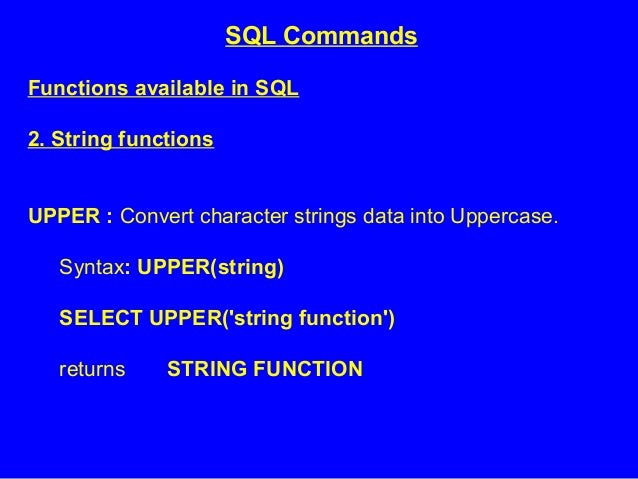 12 SQL