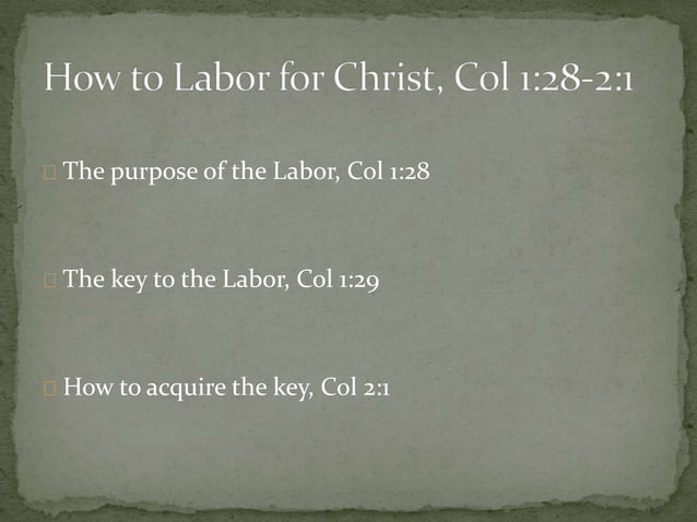 12 ss how to labor for christ | PPTX | Christianity | Religion ...