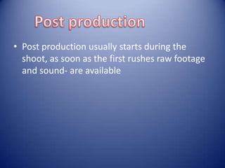 12 stages of making a film | PPT