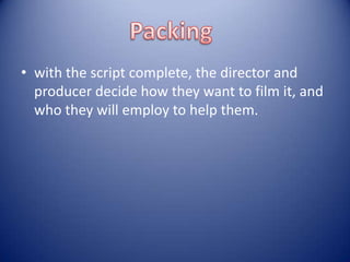 12 stages of making a film | PPT