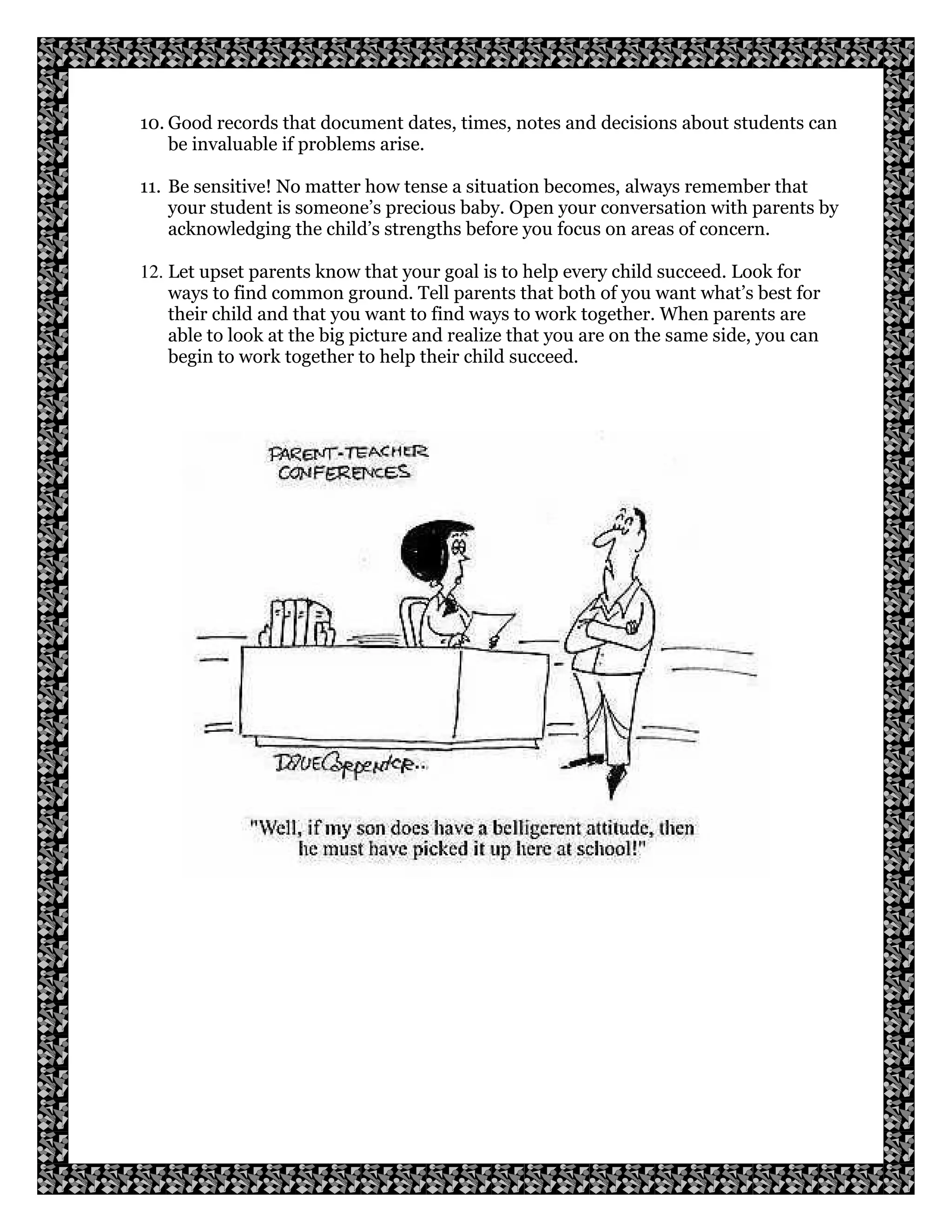 12 steps for dealing with difficult parents | PDF