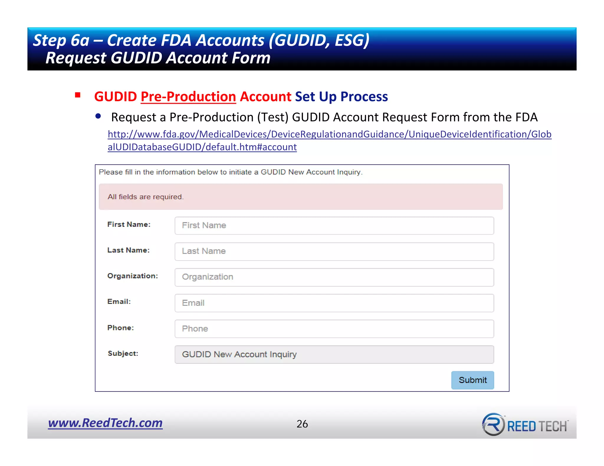 12 Steps for Medical Device UDI Submissions to the FDA GUDID | PDF
