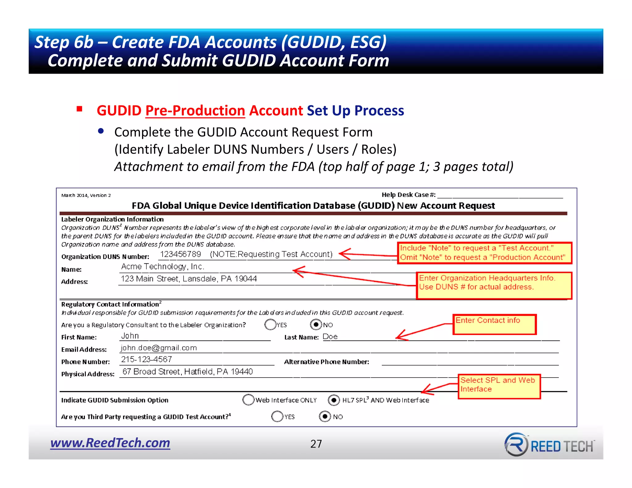 12 Steps for Medical Device UDI Submissions to the FDA GUDID | PDF