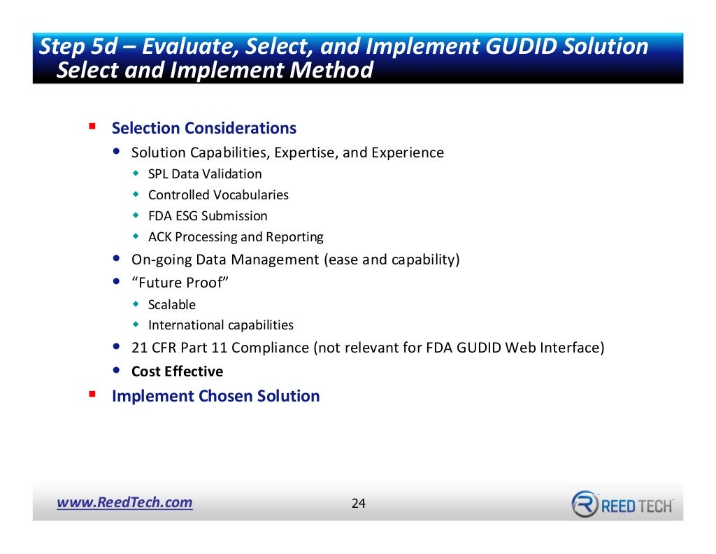 12 Steps for Medical Device UDI Submissions to the FDA GUDID