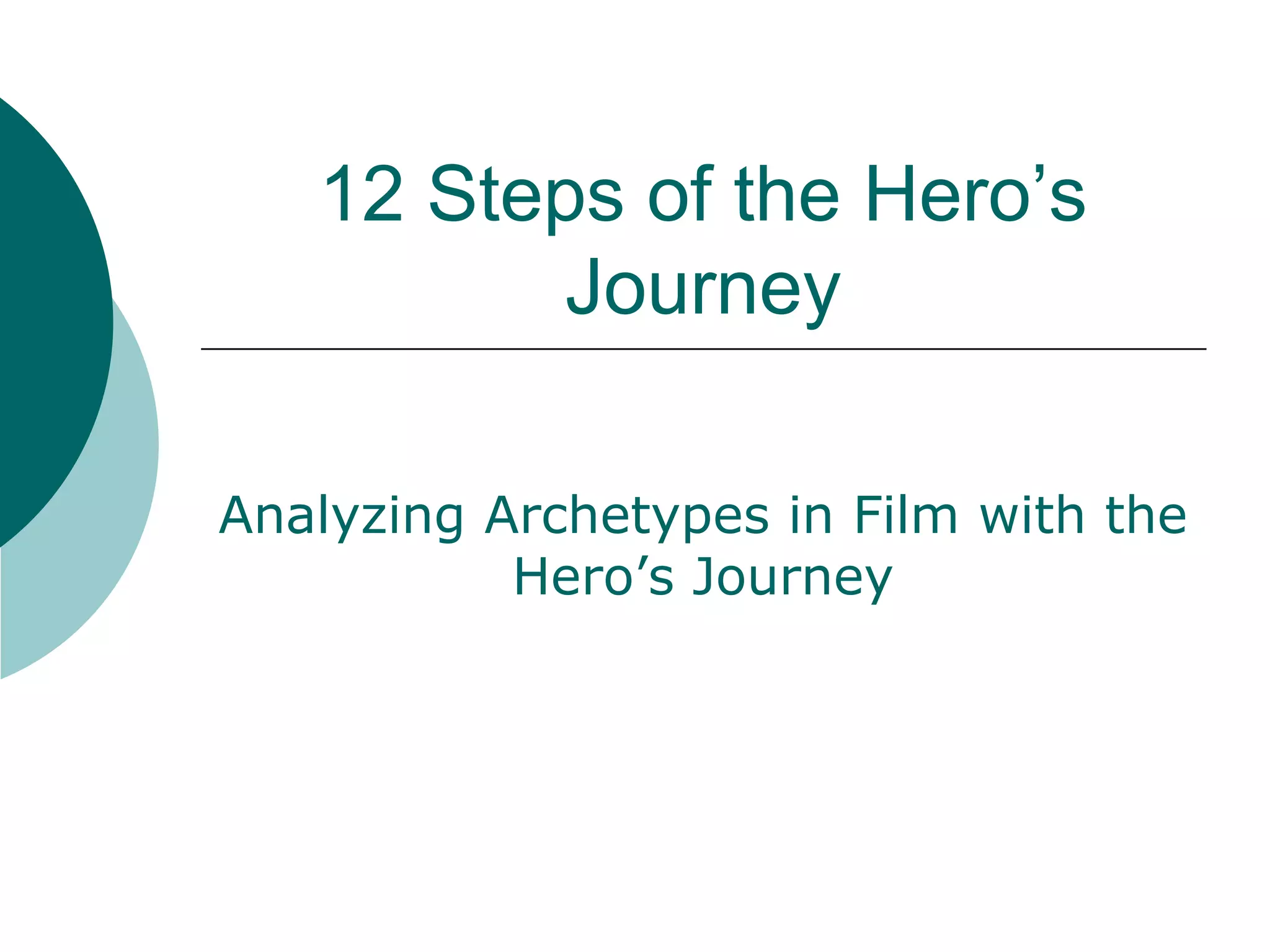 12 steps of the heroes journey.ppt | Comics and Graphic Novels | Books ...